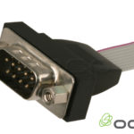 Panel Mount DB9 Male Serial Port with Bracket - OCP Group Inc.